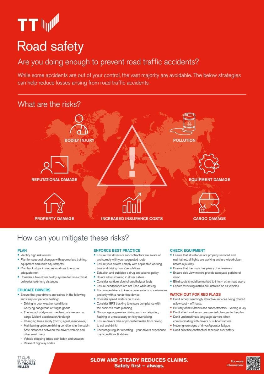 Driver Awareness Essentials | Road Safety Poster - TT Club