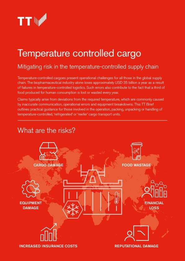 TT Brief: temperature controlled cargo - TT Club