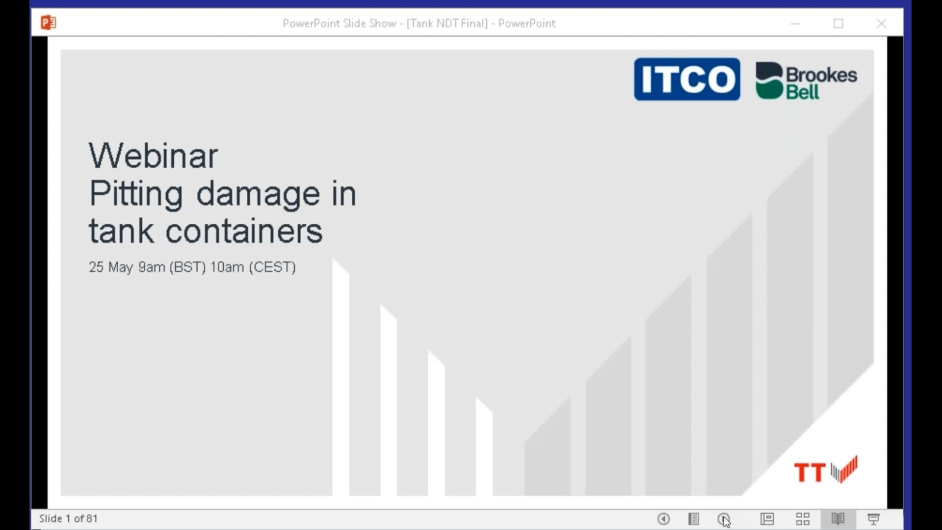 Webinar |pitting damage in tank containers - TT Club