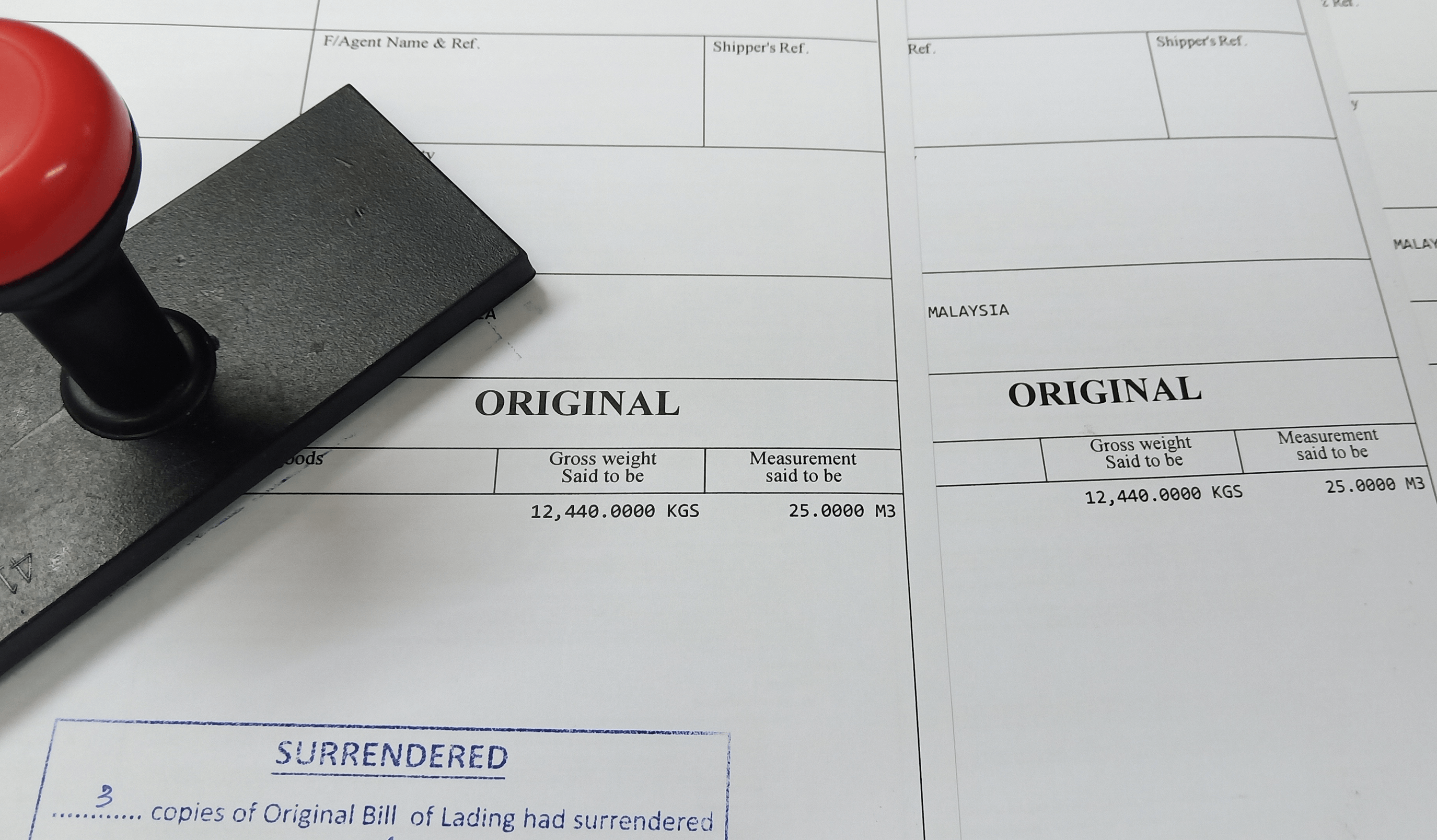 Meaning of O/B' & 'C/O' on carriage documents - Shipping - TT Club